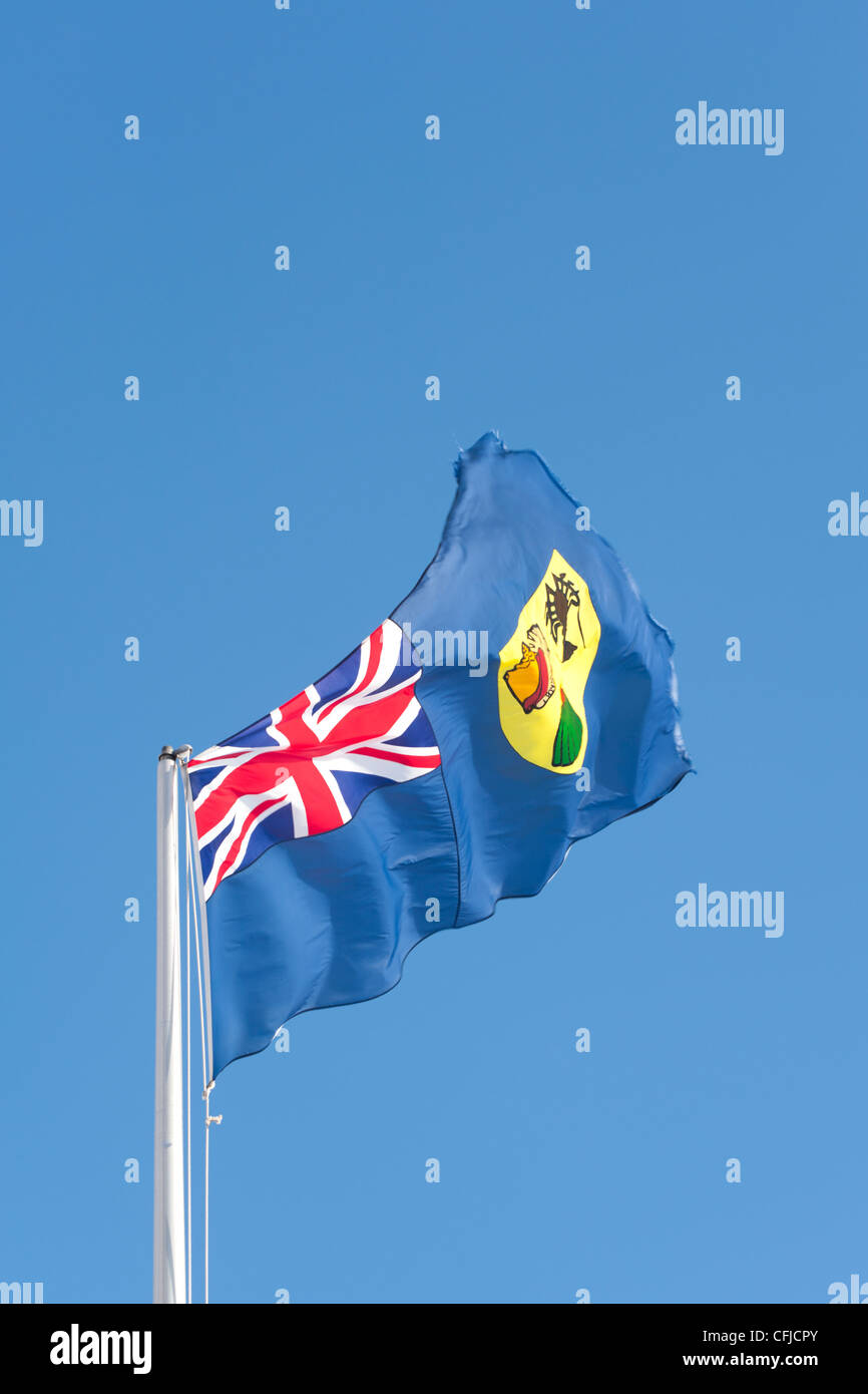 Turks and Caicos Islands national flag Stock Photo - Alamy