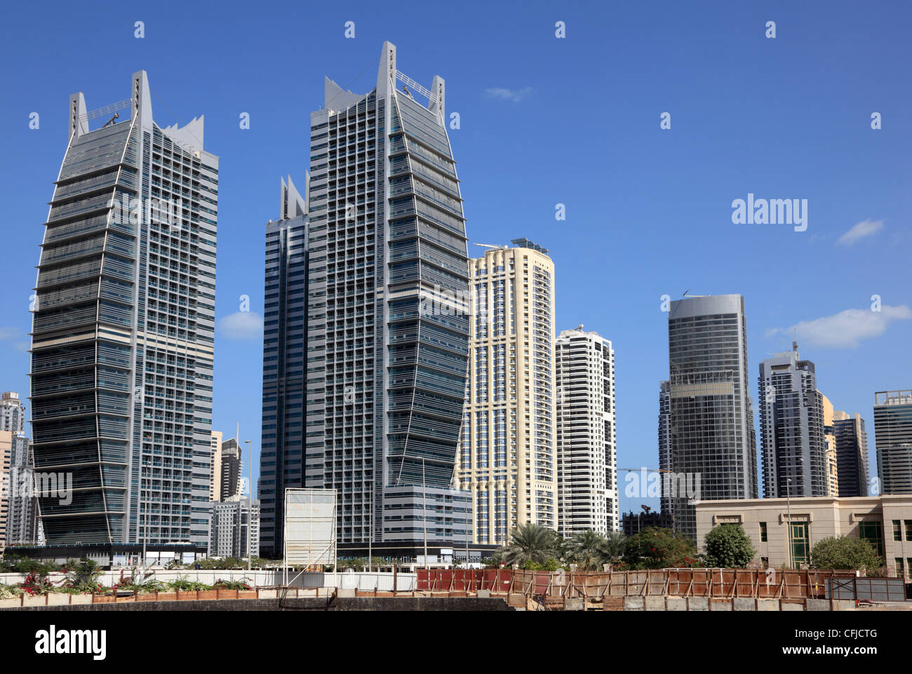 Jumeirah Lakes Towers in Dubai, United Arab Emirates Stock Photo - Alamy