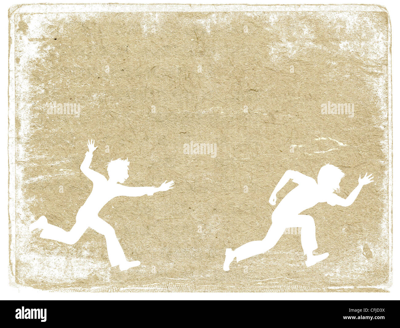 Vintage boy running hi-res stock photography and images - Alamy
