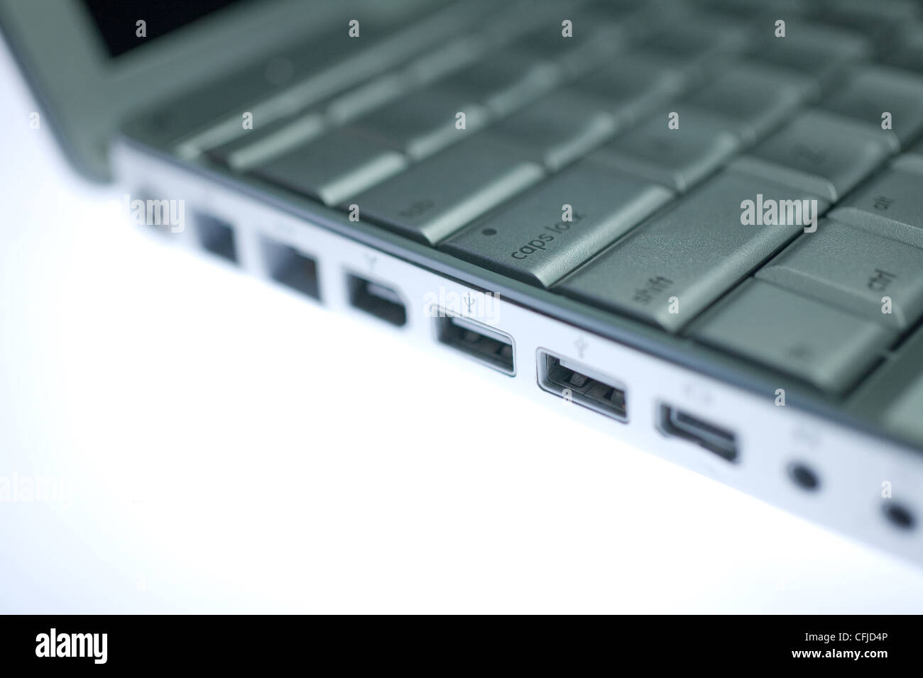 USB Peripheral Attached To Laptop Stock Photo - Alamy