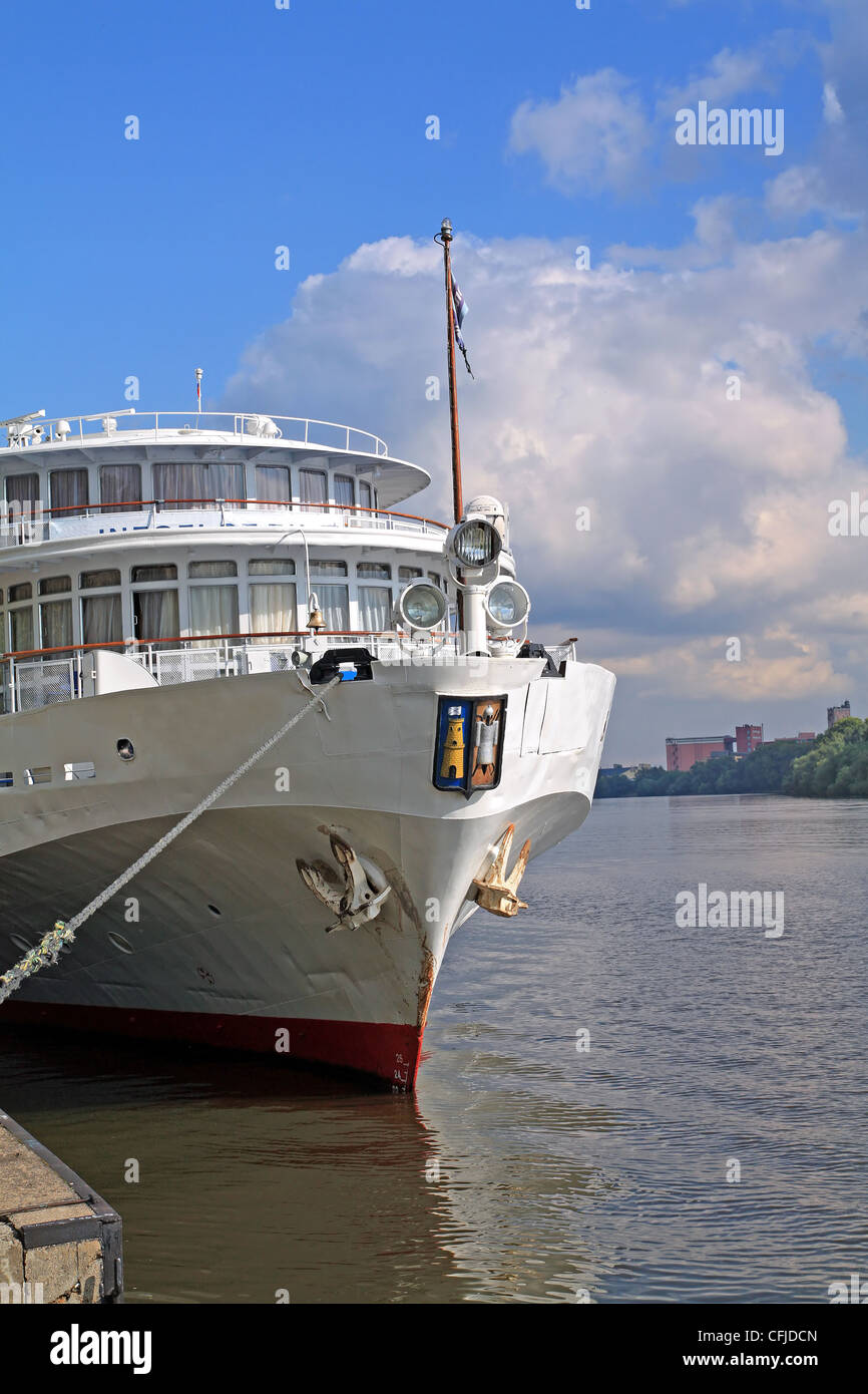 motor ship on quay Stock Photo - Alamy