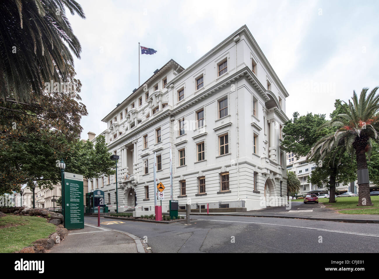 Commonwealth Offices, Treasury Place, Melbourne, Australia Stock Photo ...