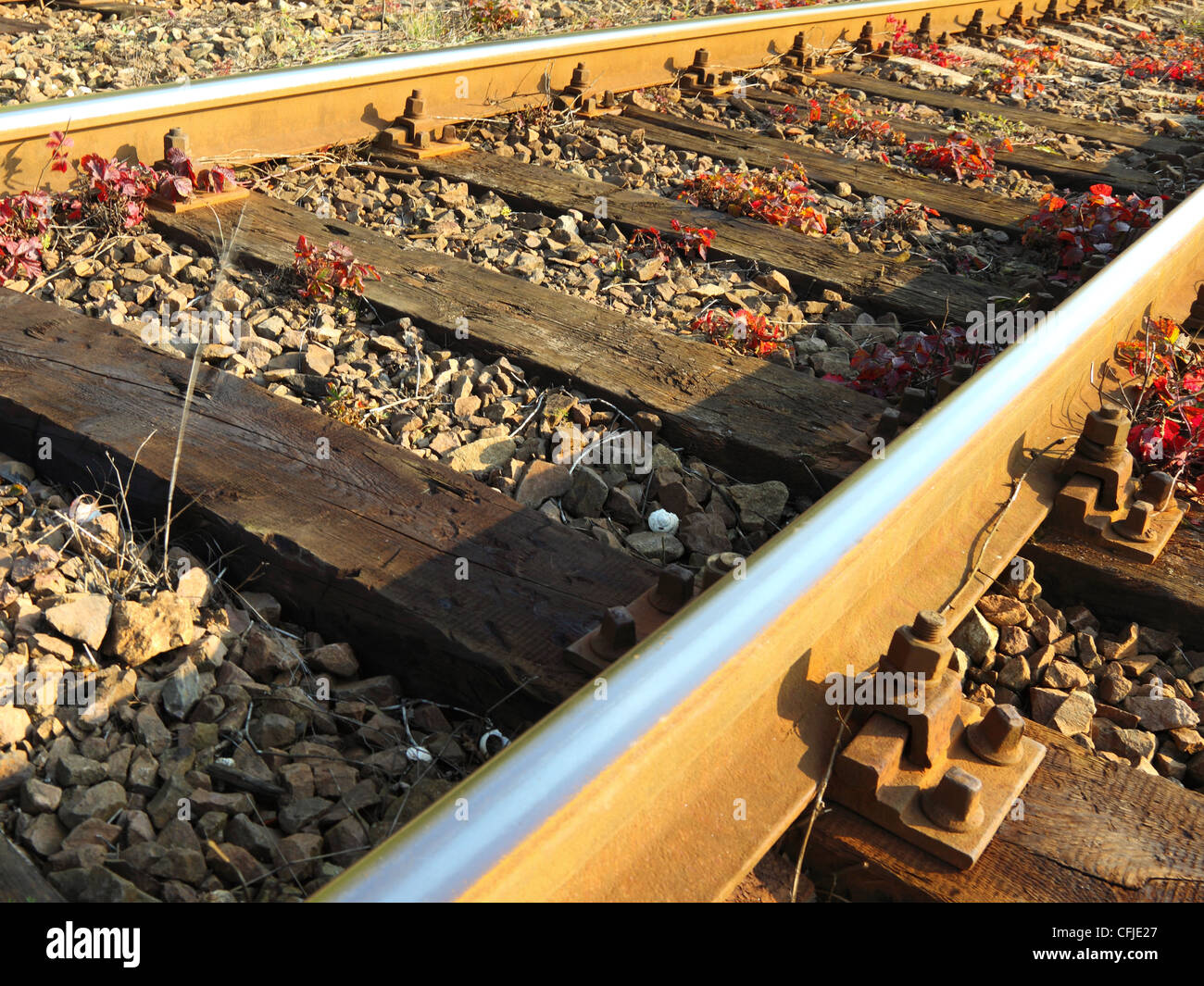 Rail Road Tracks - outdoor Stock Photo - Alamy