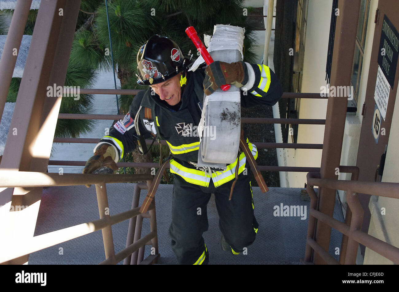 Navy civilian firefighter T.J. Riggs, member of the San Diego Metro ...