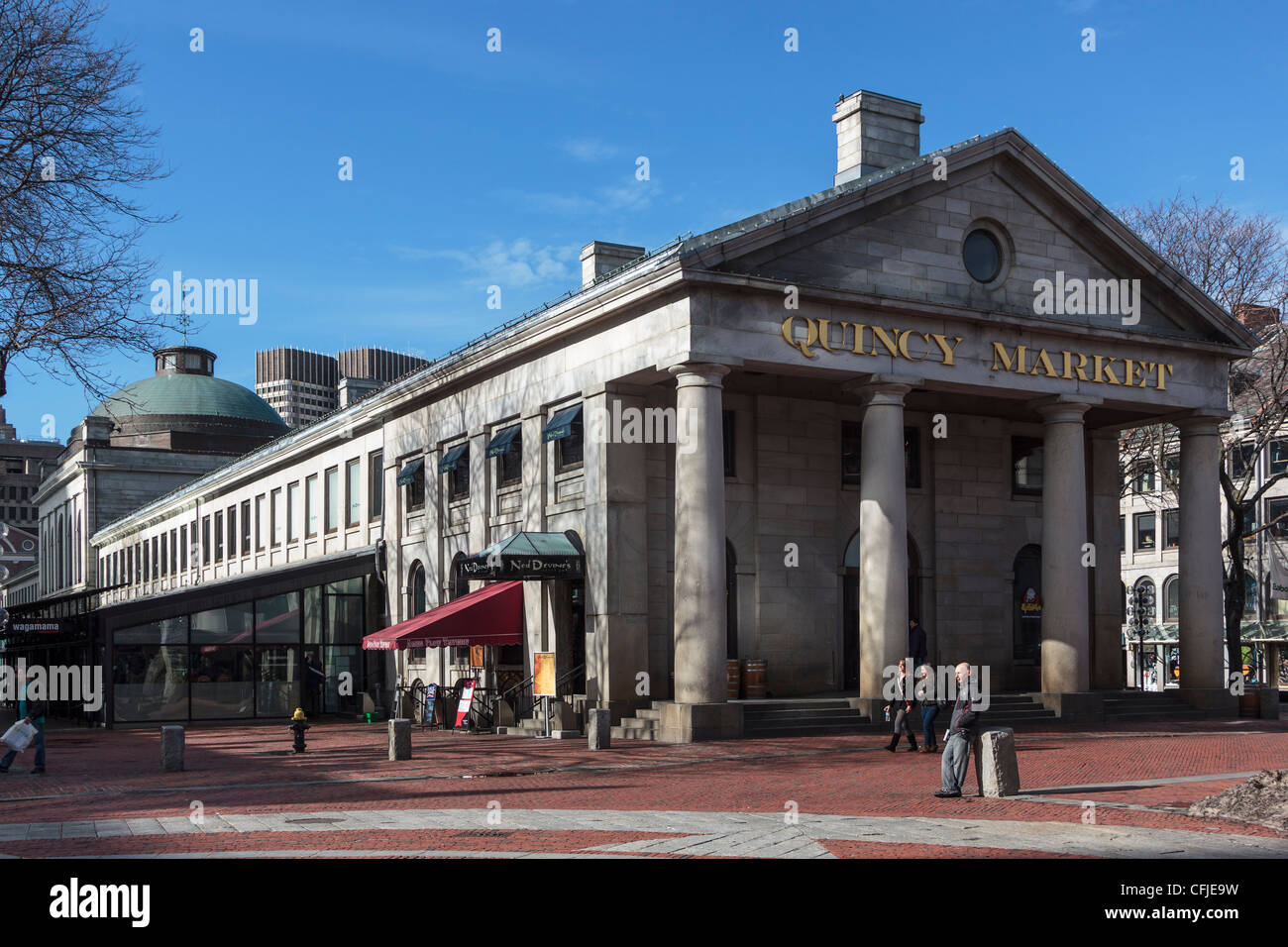 Quincy Market, Boston, Massachusetts Stock Photo - Alamy