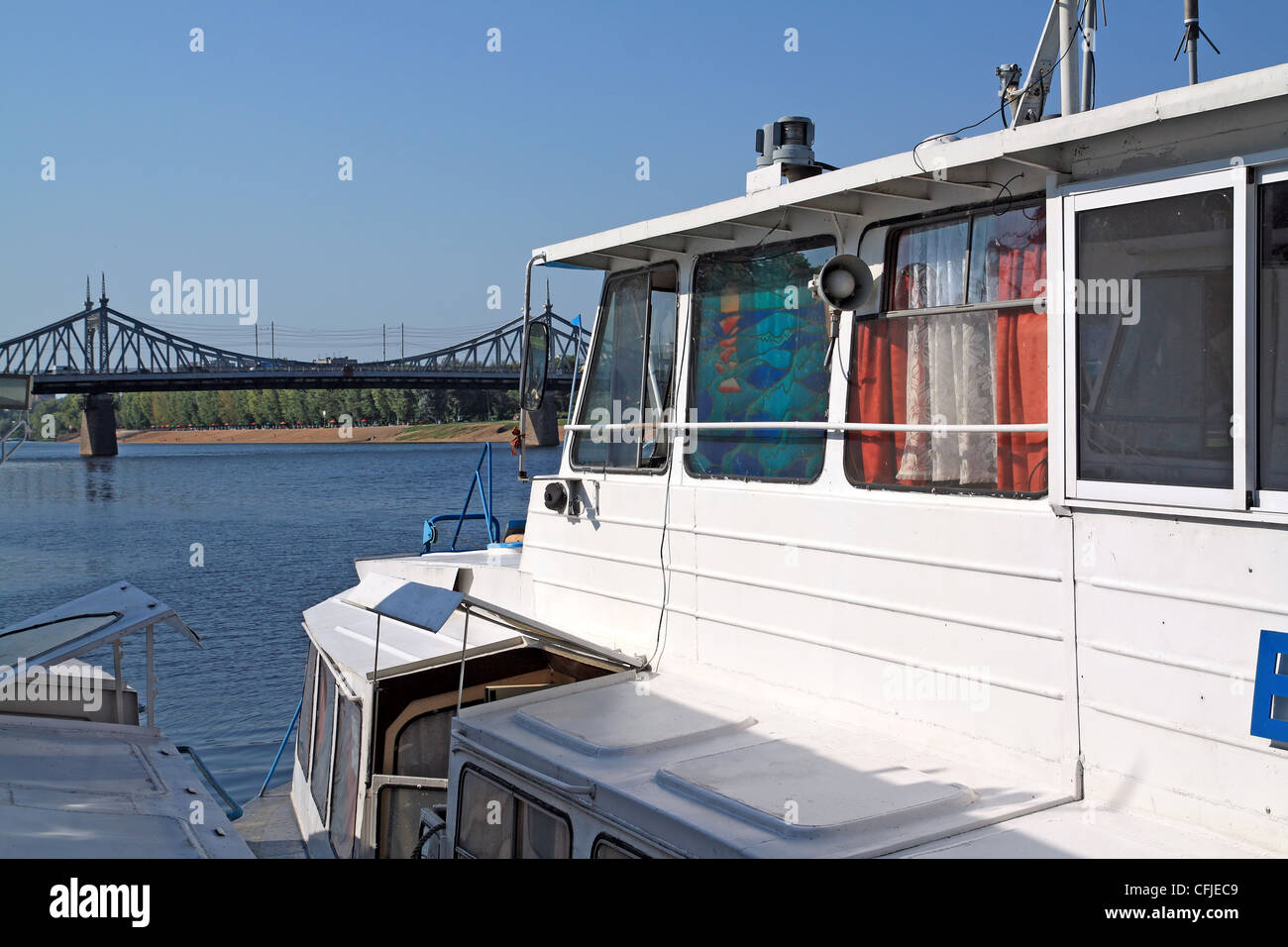 booth of the motor ship Stock Photo - Alamy