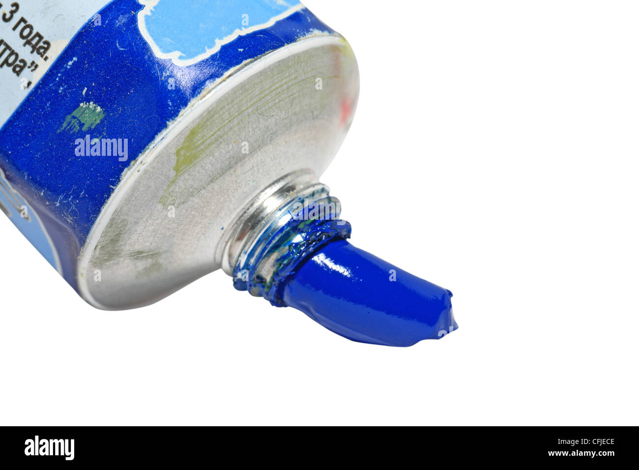 Blue oil paint texture hi-res stock photography and images - Alamy