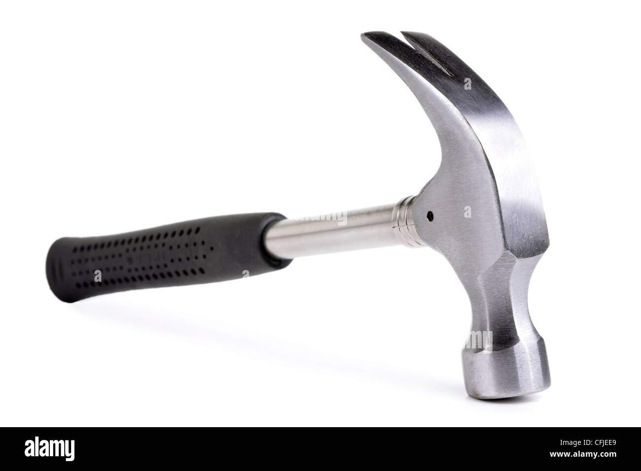 Closeup of an hammer on a white background Stock Photo - Alamy
