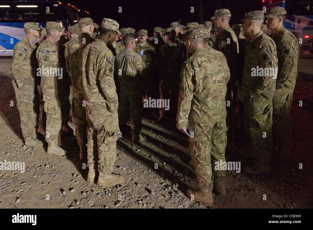 Members of the 45th Infantry Brigade, Oklahoma Army National Guard ...