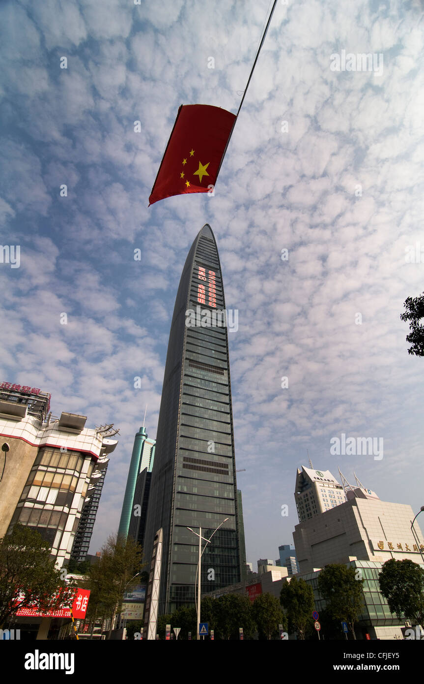 Urban landscape. The new IFC tower along with other tall buildings ...