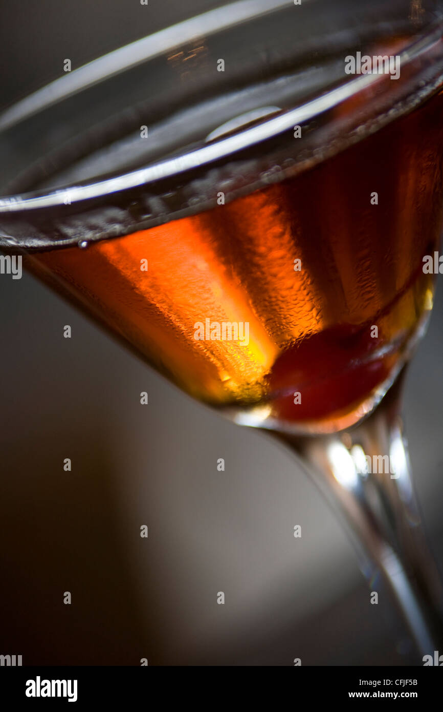 The classic Manhattan cocktail Stock Photo - Alamy
