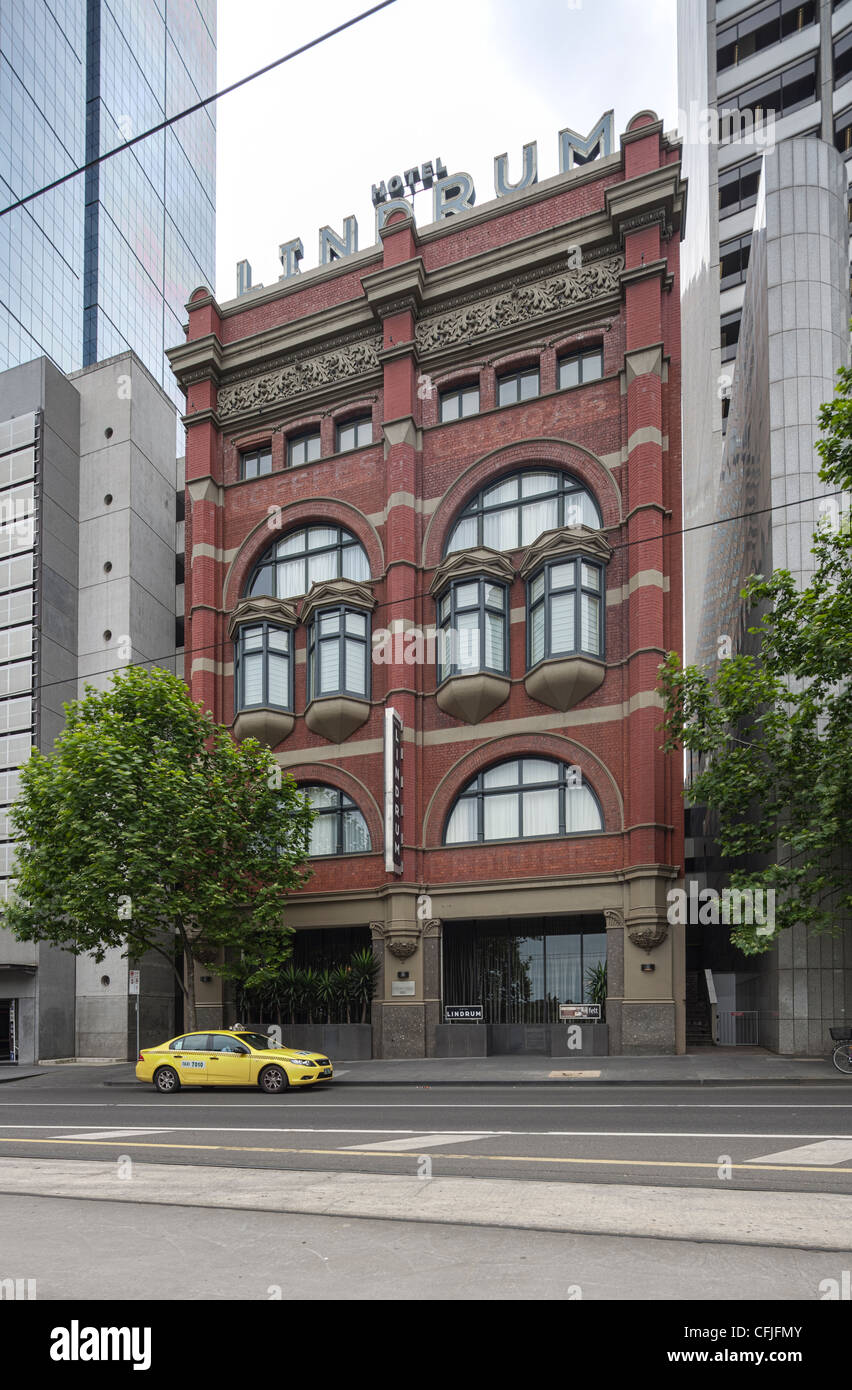 Hotel Lindrum, 26-30 Flinders Street, Melbourne, Australia Stock Photo ...