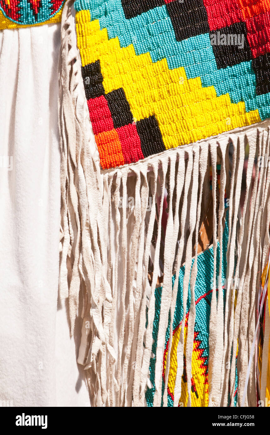 Traditional regalia detail, Stony Nakoda First Nations, Bar U Ranch ...