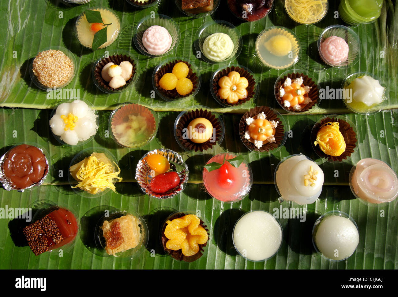 Various Thai desserts Stock Photo - Alamy