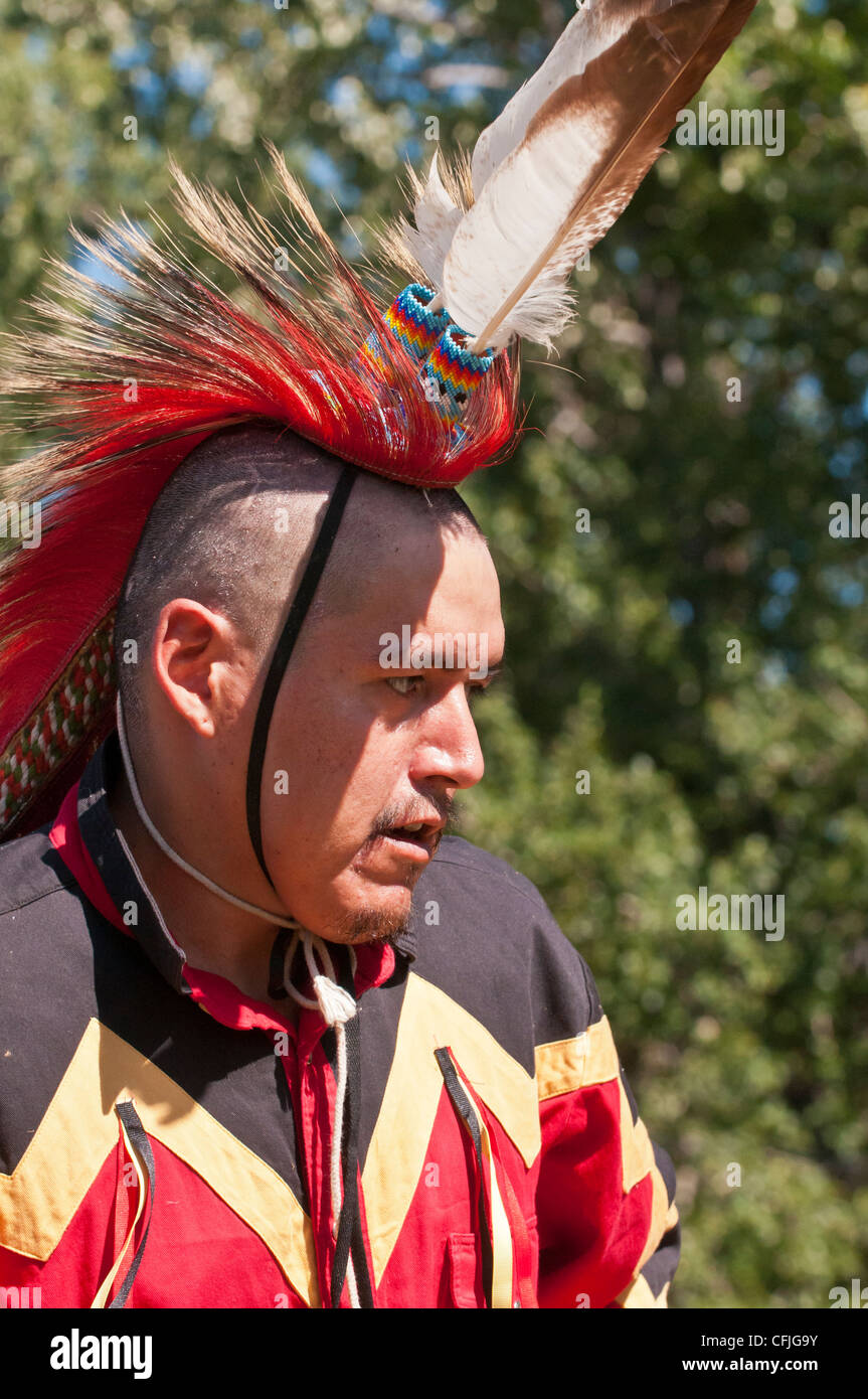 Man traditional regalia, Stony Nakoda First Nations, Bar U Ranch ...