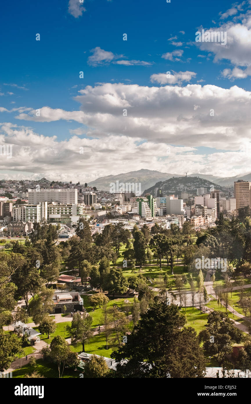 Elevated view of Quito, Ecuador Stock Photo - Alamy
