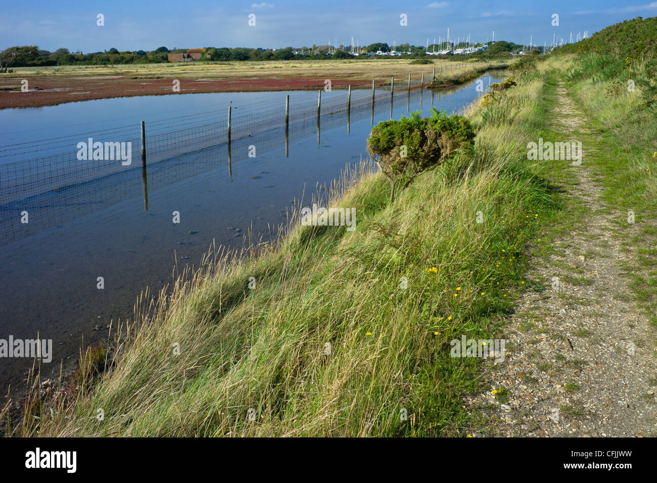 View salt marshes lymington hampshire hi-res stock photography and ...
