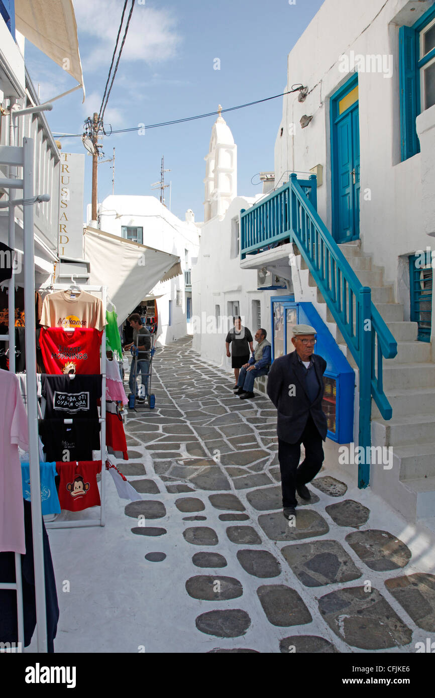 Mykonos town, Mykonos, Cyclades Islands, Greek Islands, Greece, Europe ...