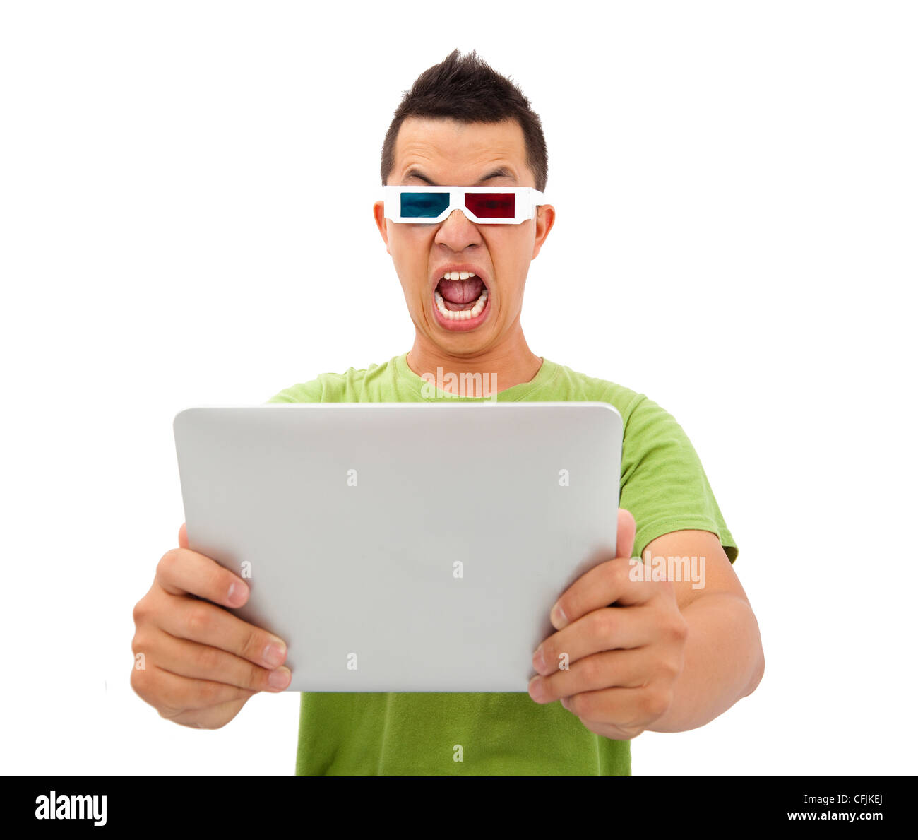 3d face computer screen hi-res stock photography and images - Alamy