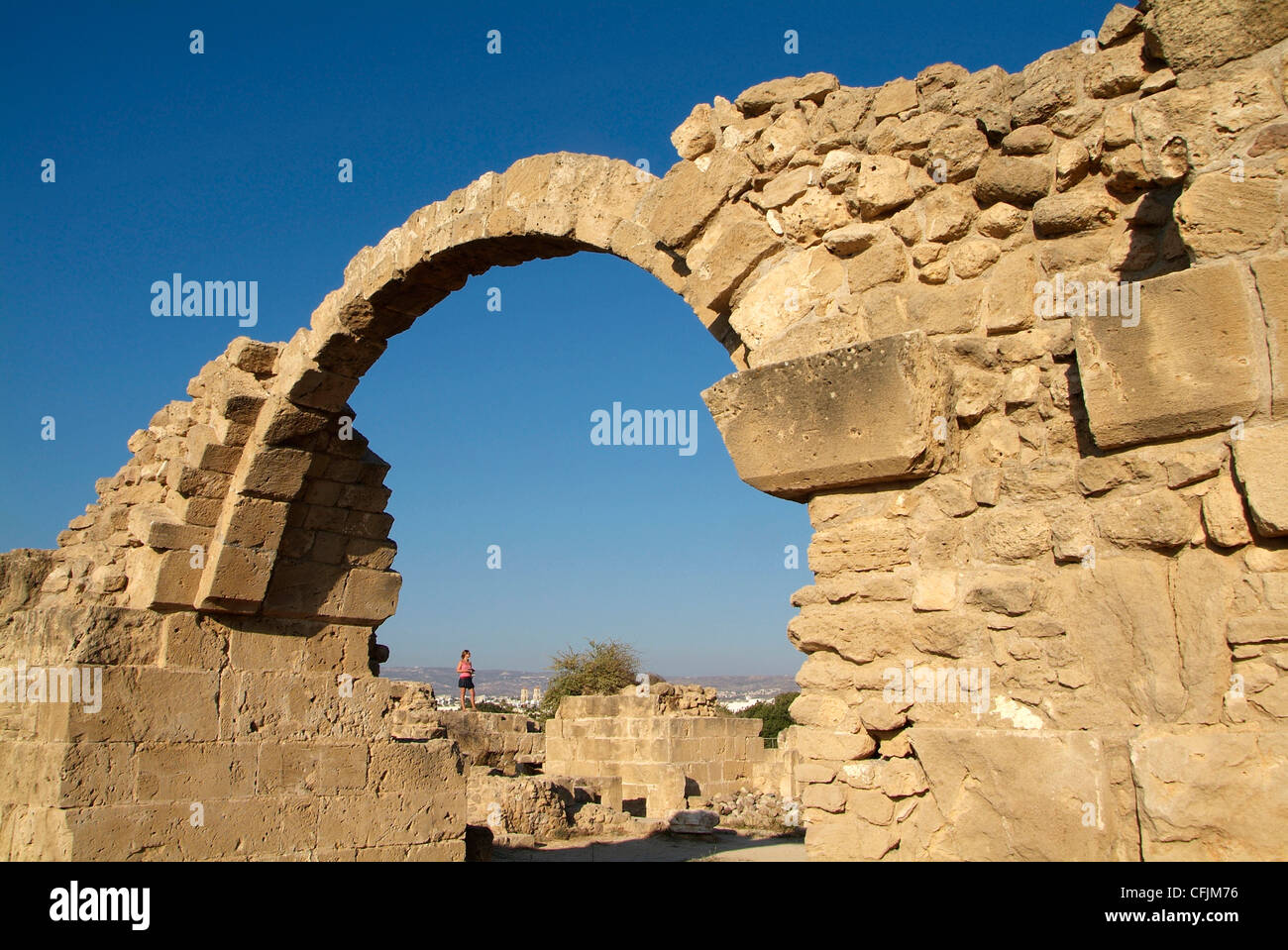 Ruins at Paphos, UNESCO World Heritage Site, Cyprus, Europe Stock Photo ...