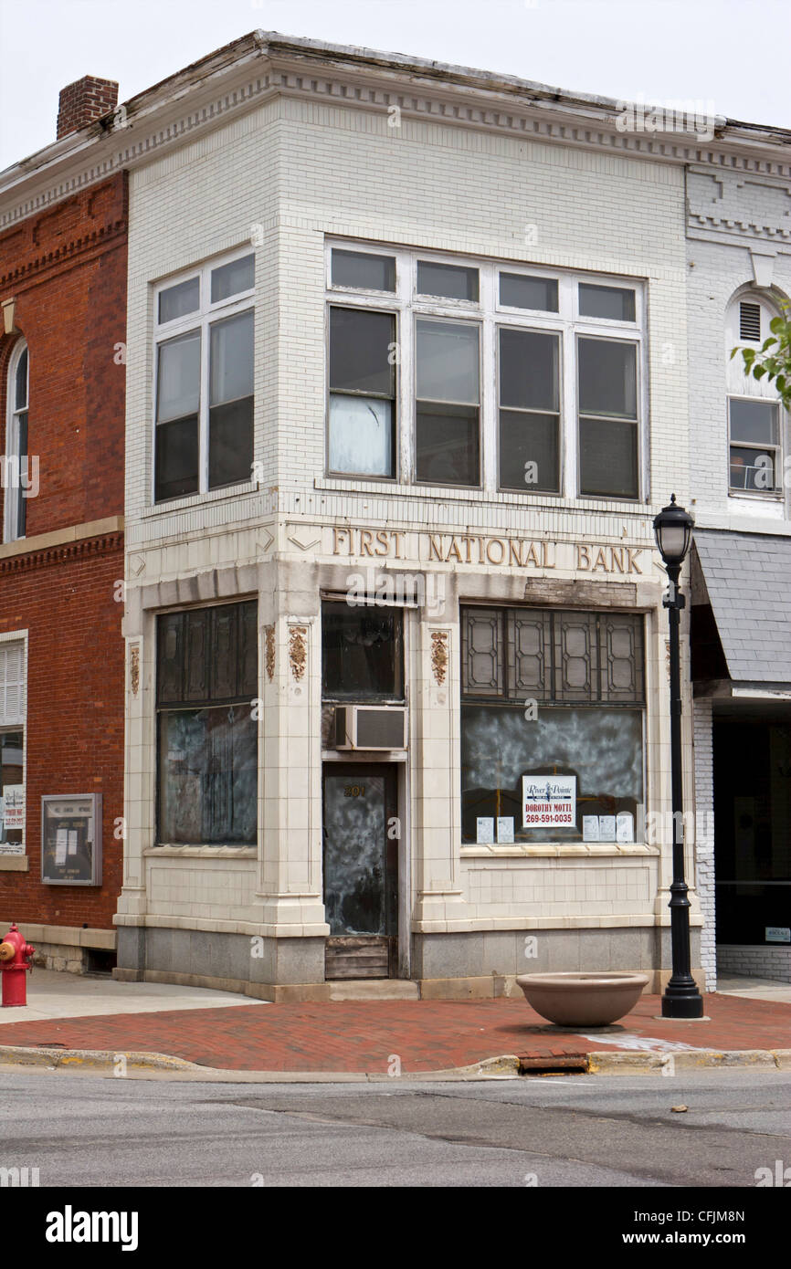 First National Bank Building in Buchanan, Michigan Stock Photo - Alamy