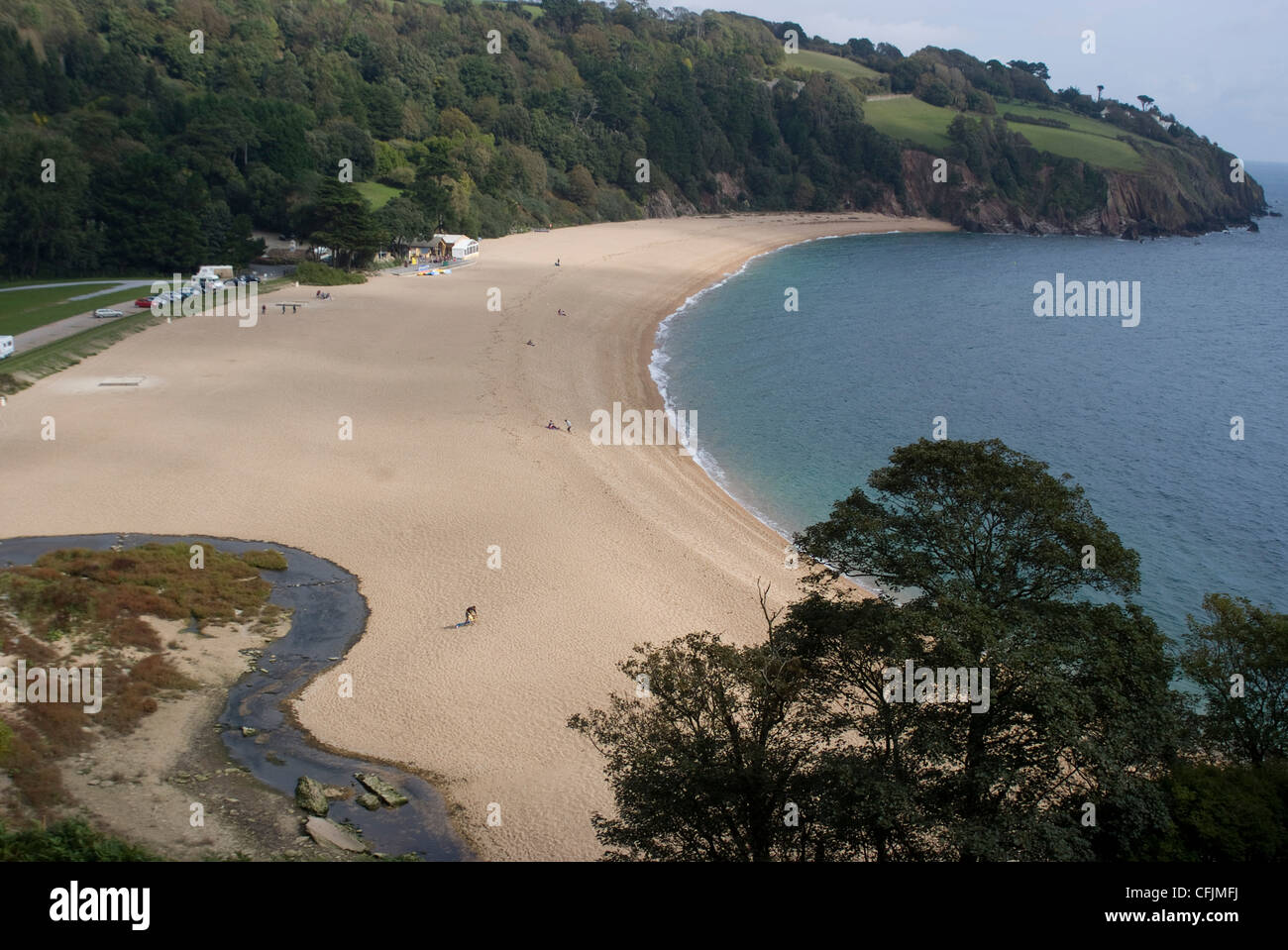 The beach at Blackpool Sands, Devon, England, United Kingdom, Europe ...