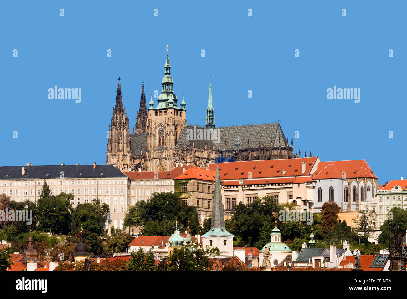 A view of the famous Prague Castle in Czech Republic Stock Photo - Alamy