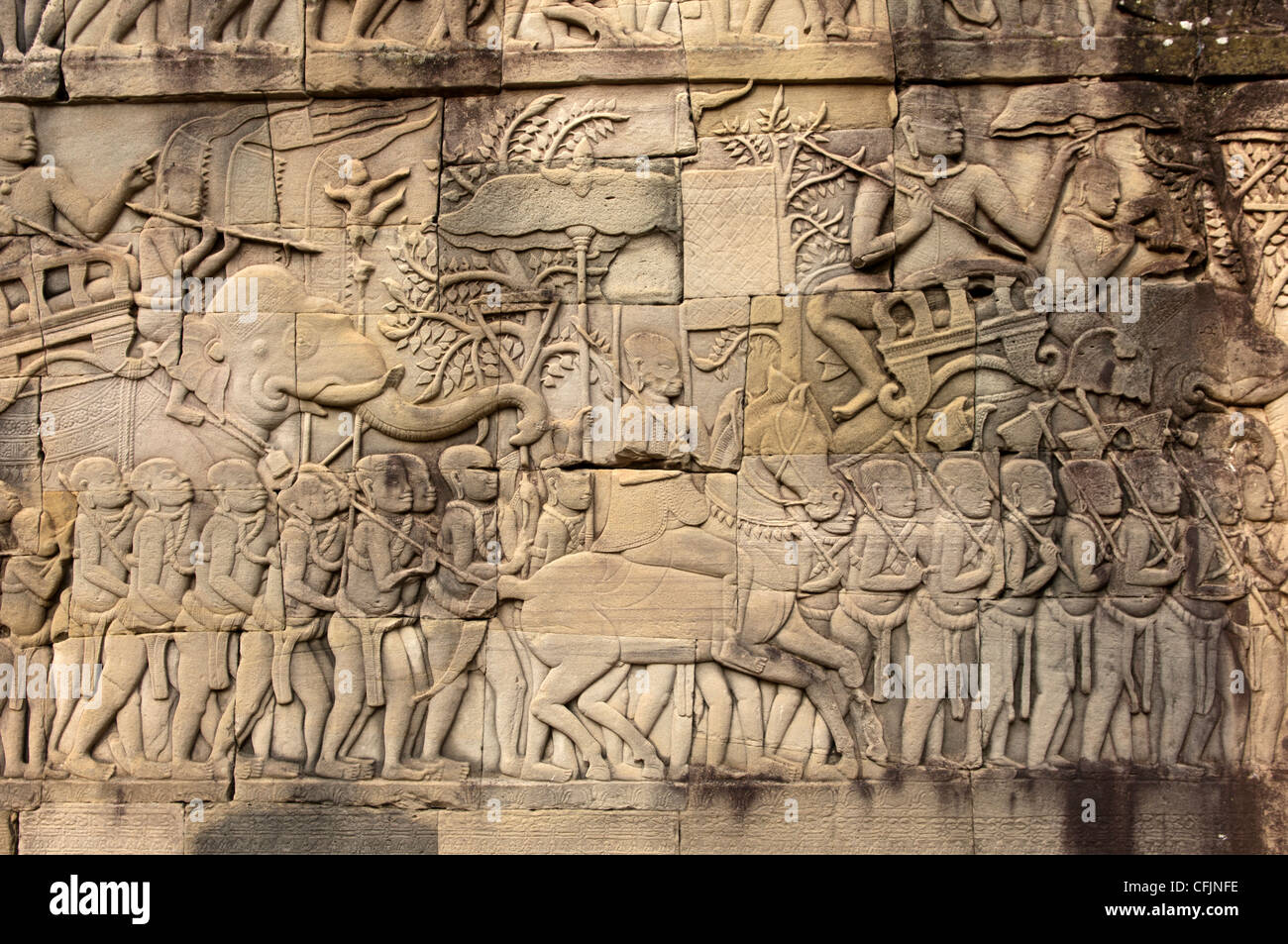 Troops of the cambodian khmer empire hi-res stock photography and ...