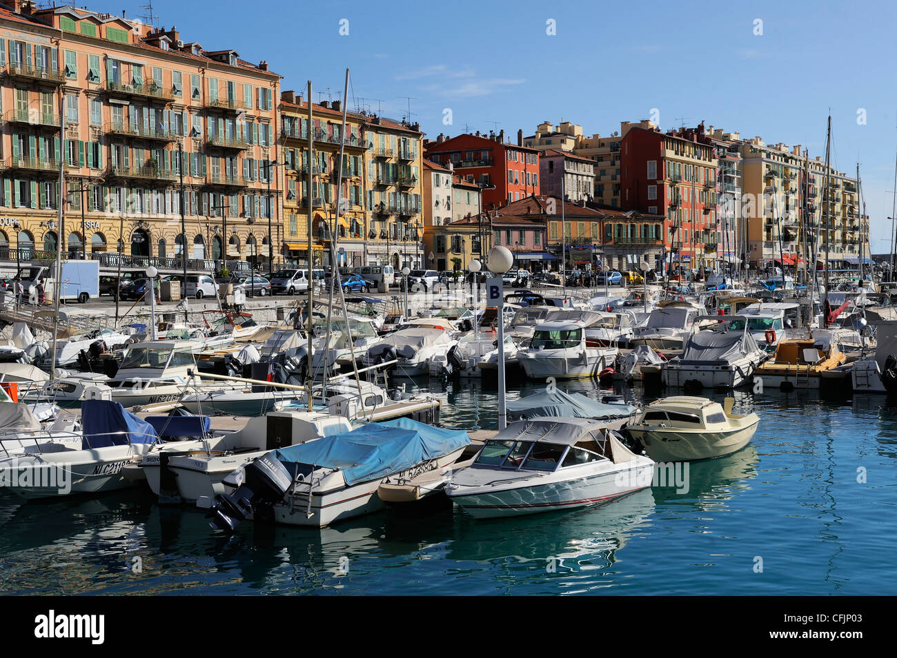 Port Lympia in the Quartier du Port, Nice, Alpes Maritimes, Provence ...
