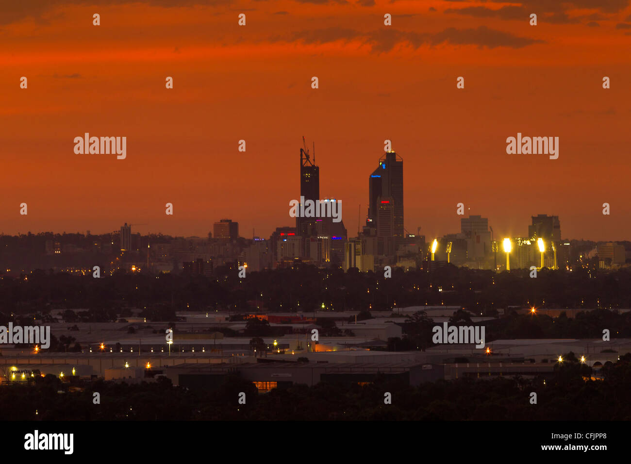 Perth city lights hi-res stock photography and images - Alamy