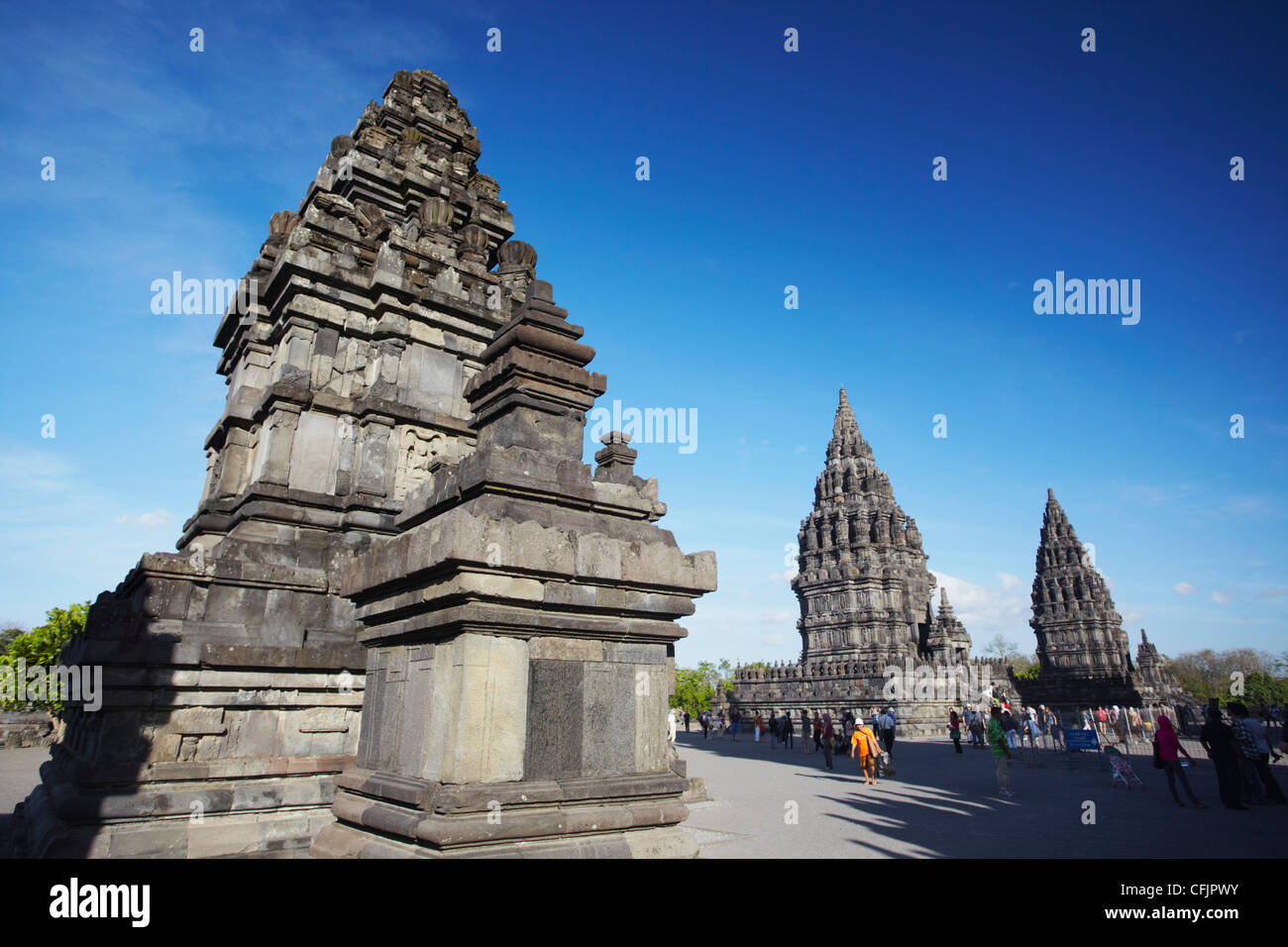 Temples at Prambanan complex, UNESCO World Heritage Site, Java ...