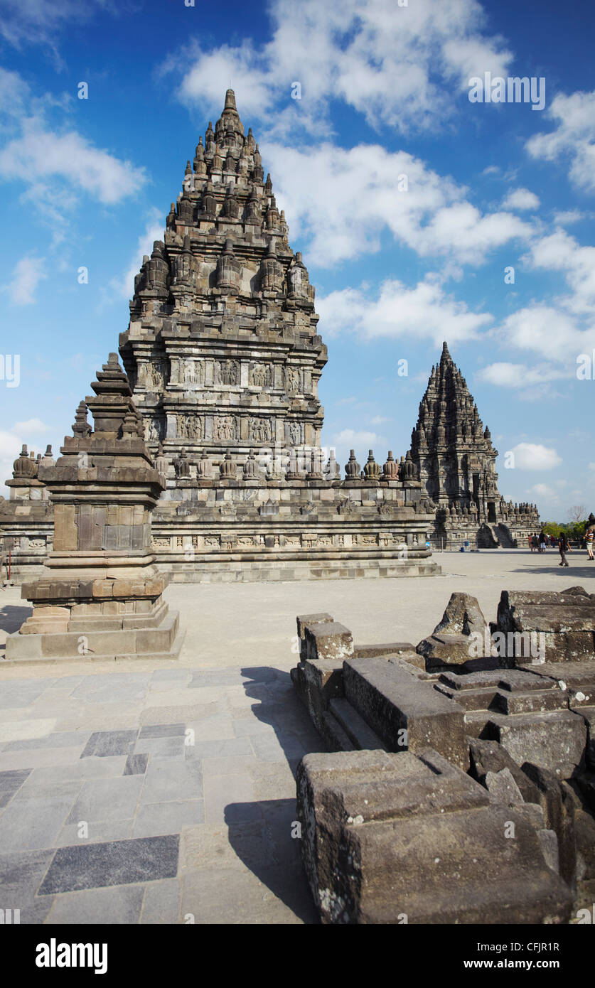 Temples at Prambanan complex, UNESCO World Heritage Site, Java ...