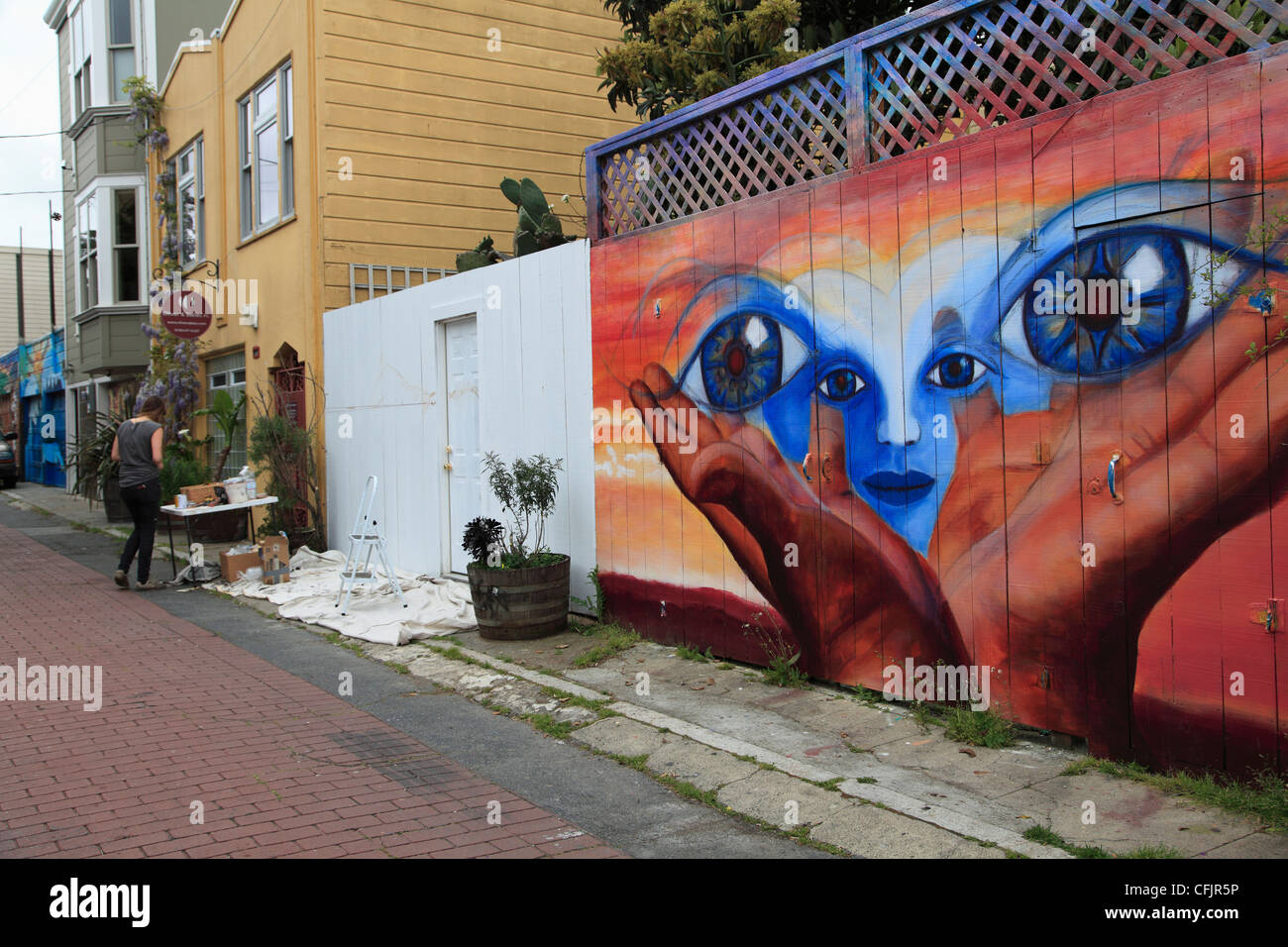 Murals, Balmy Alley, Mission District, Mission, San Francisco ...