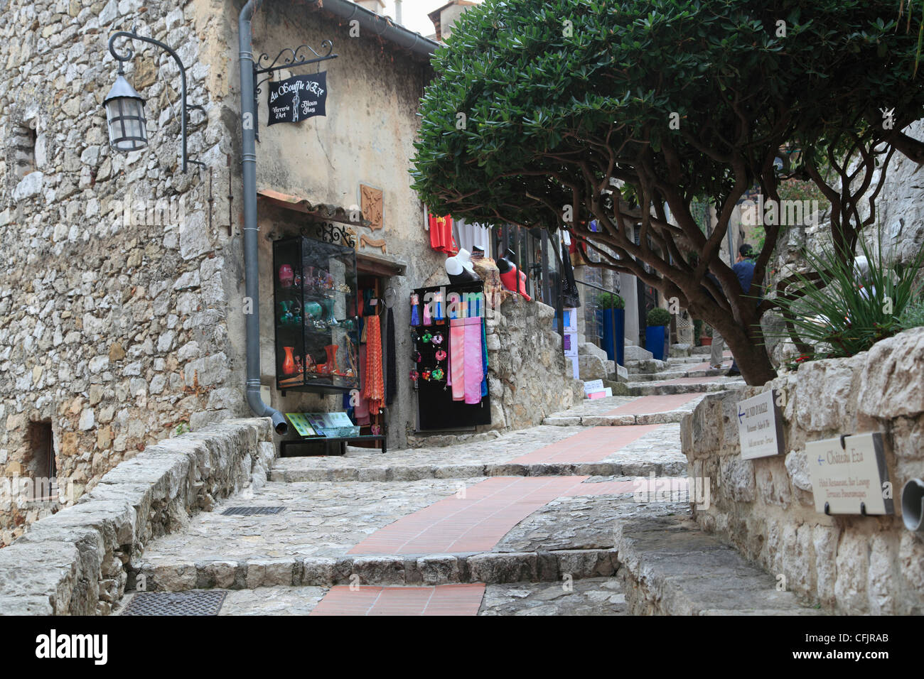 Eze medieval village, Alpes Maritimes, Provence, Cote d'Azur, French ...