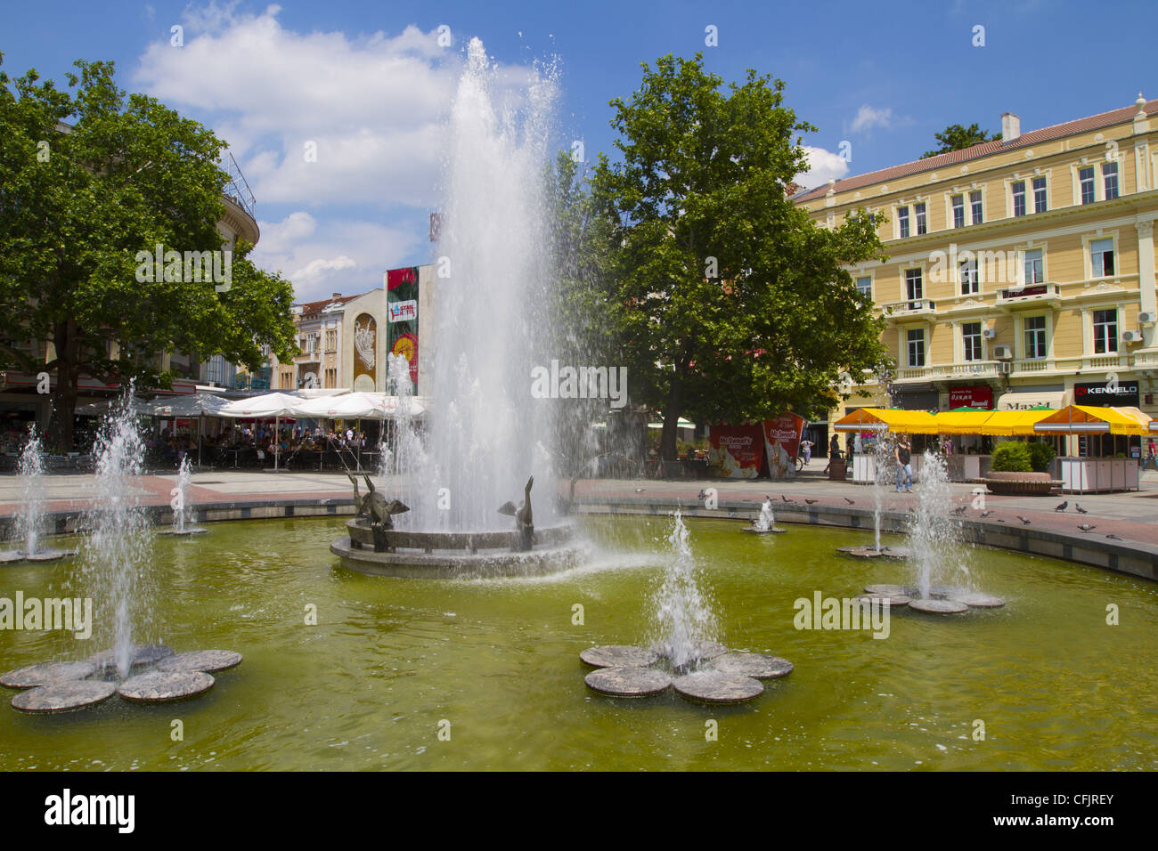 Fountain in Knyaz Alexander Battenberg Square (King Alexander ...