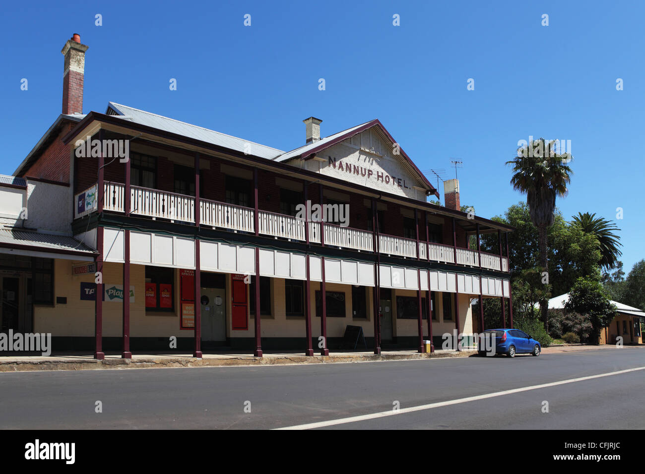 The Nannup Hotel, a traditional Australian hotel and bar, in Nannup ...