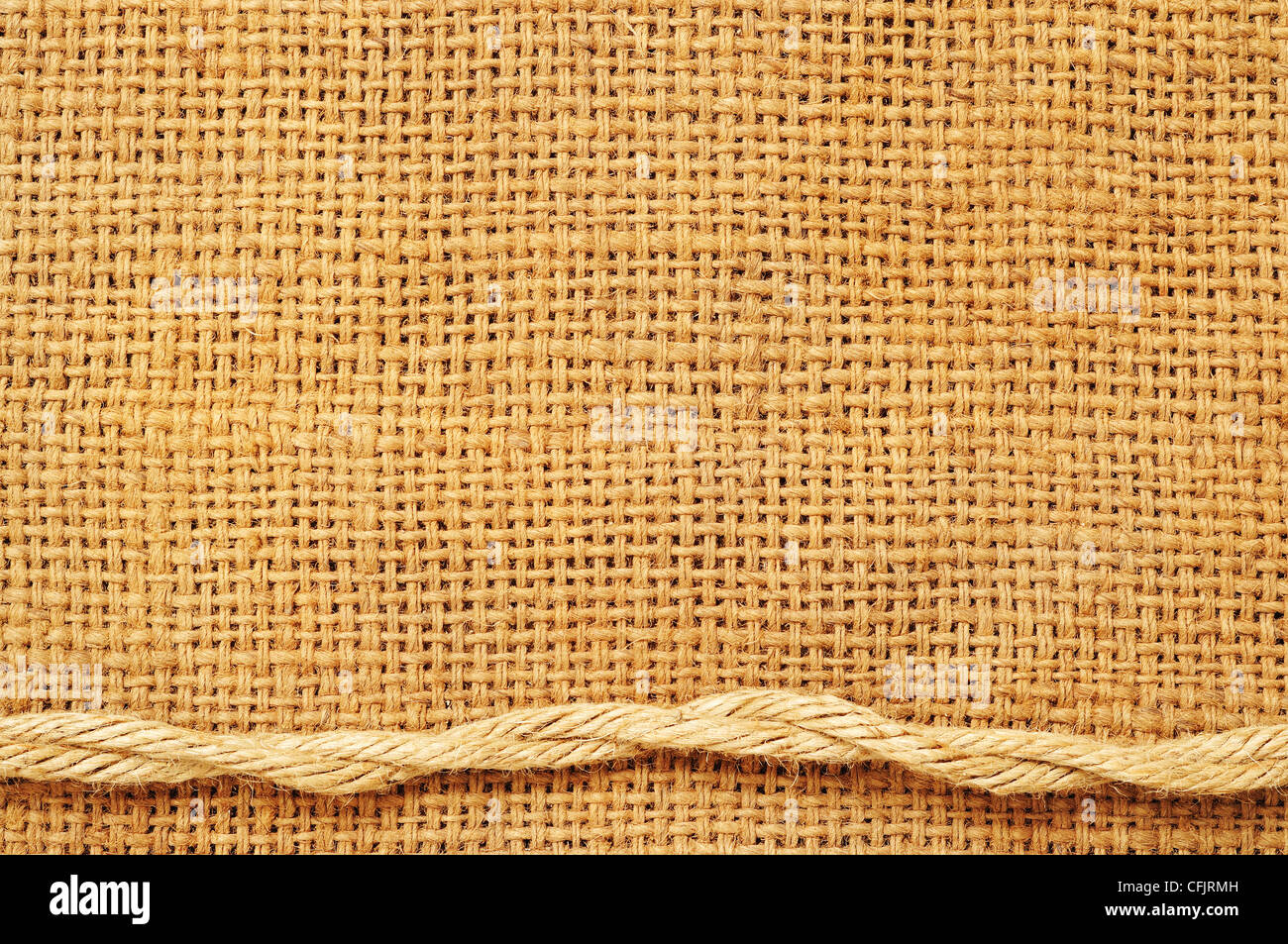 frame of ropes on sack Stock Photo - Alamy