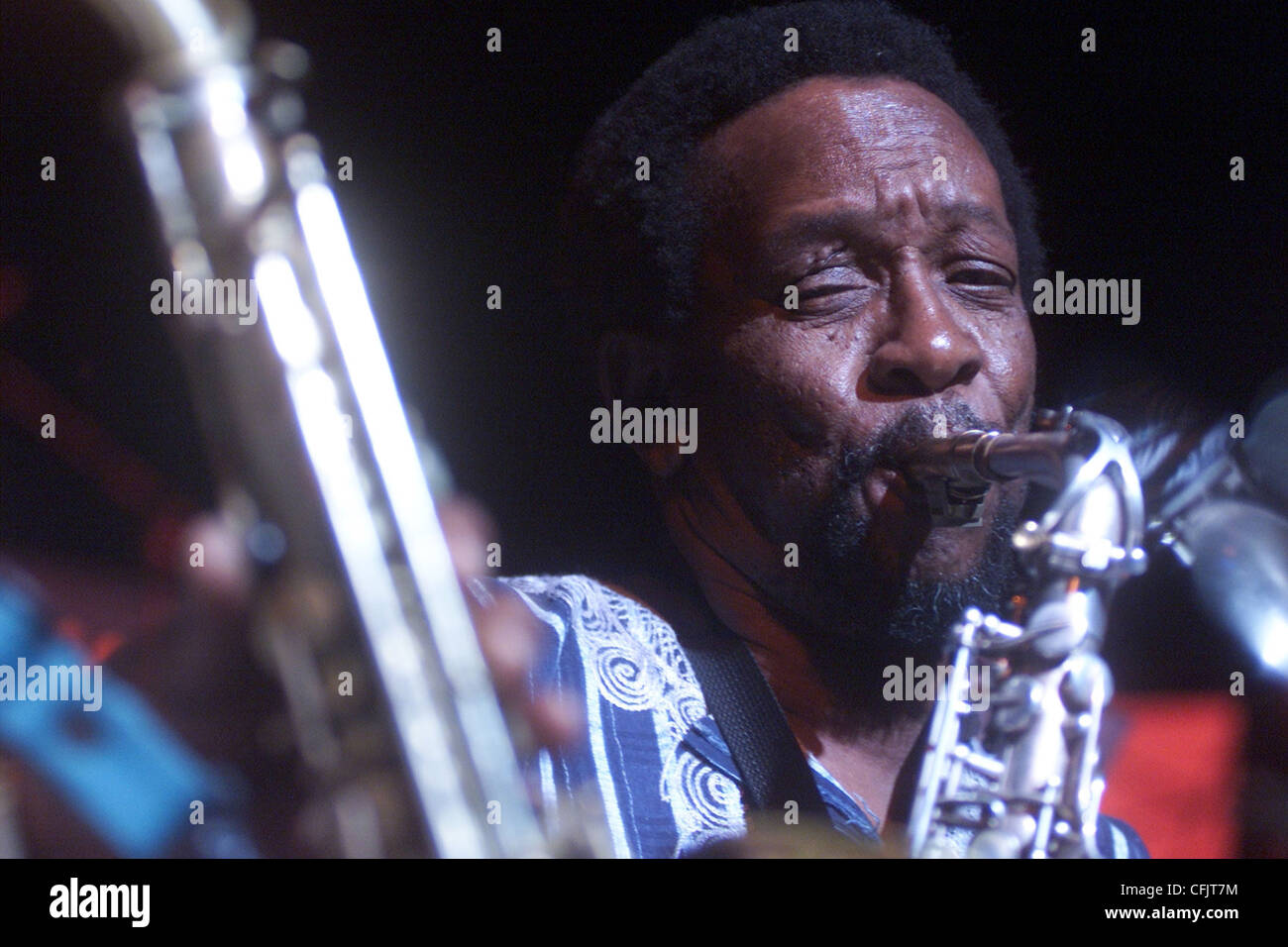 Jazz maestro, South African, saxophonist, Barney Rachabane performed at ...
