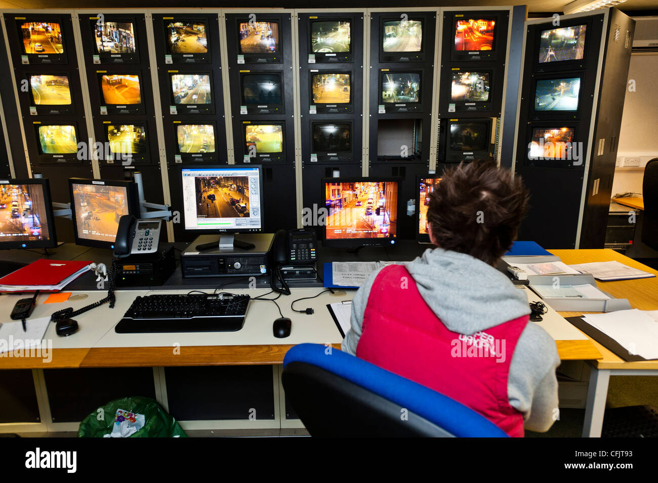 Closed circuit television screen High Resolution Stock Photography and ...