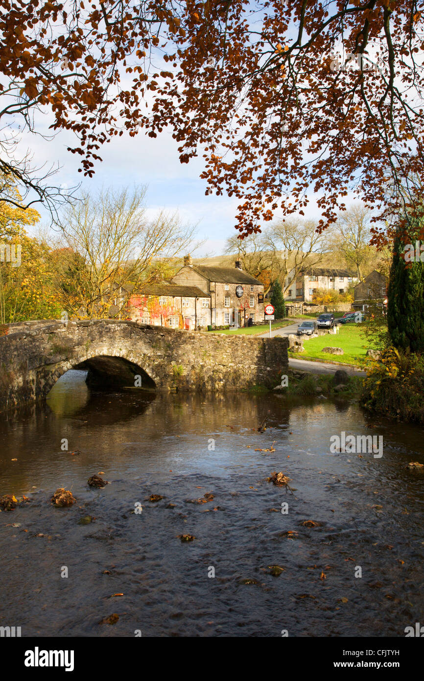 Malham Village in autumn, Yorkshire Dales, Yorkshire, England, United ...