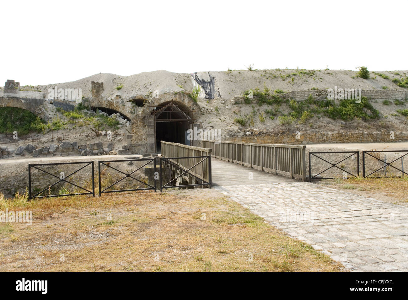The entrance to Fort de la Pompelle near Reims in France Stock Photo ...