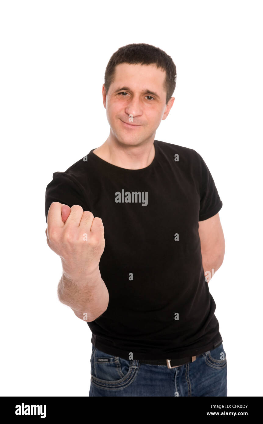 Fig hand gesture hi-res stock photography and images - Alamy