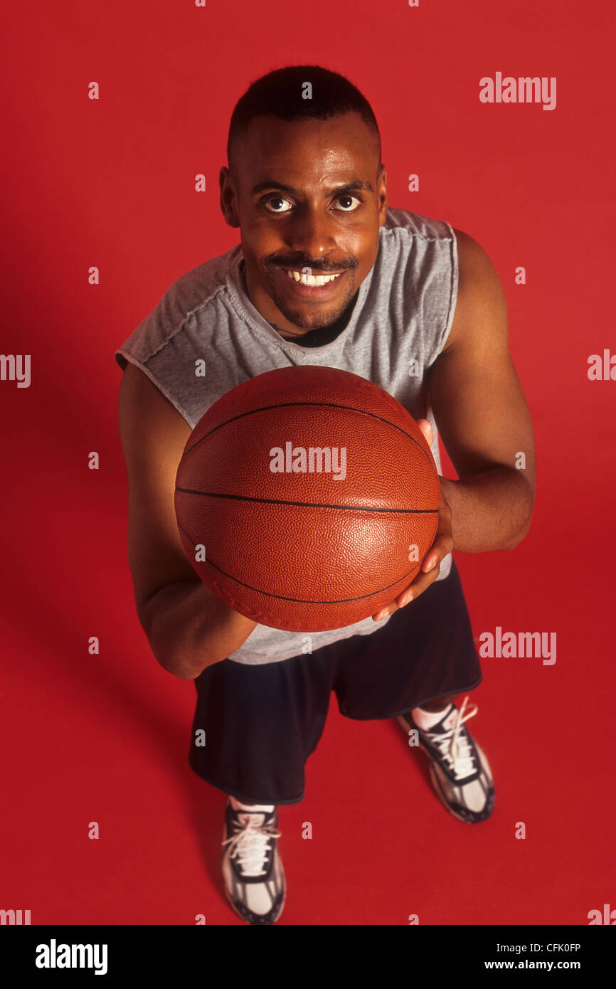 Man shooting basketball overhead view hi-res stock photography and ...