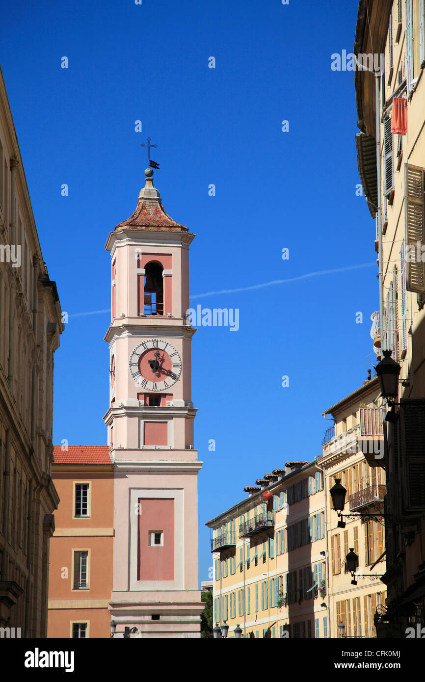 Clock Tower, Place de Palais, Old Town, Vieux Nice, Nice, French ...