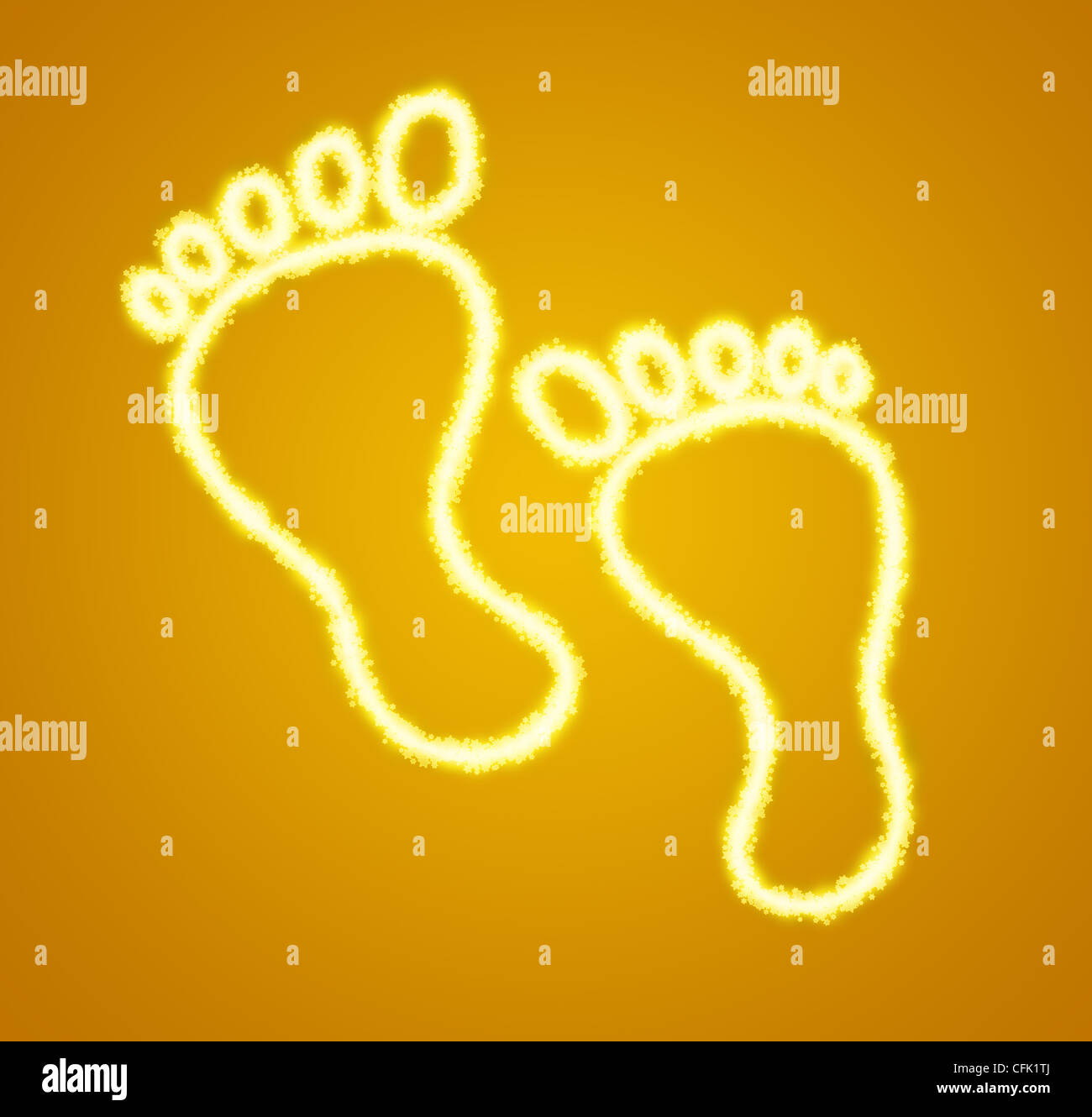 Beautiful footprints background Stock Photo - Alamy