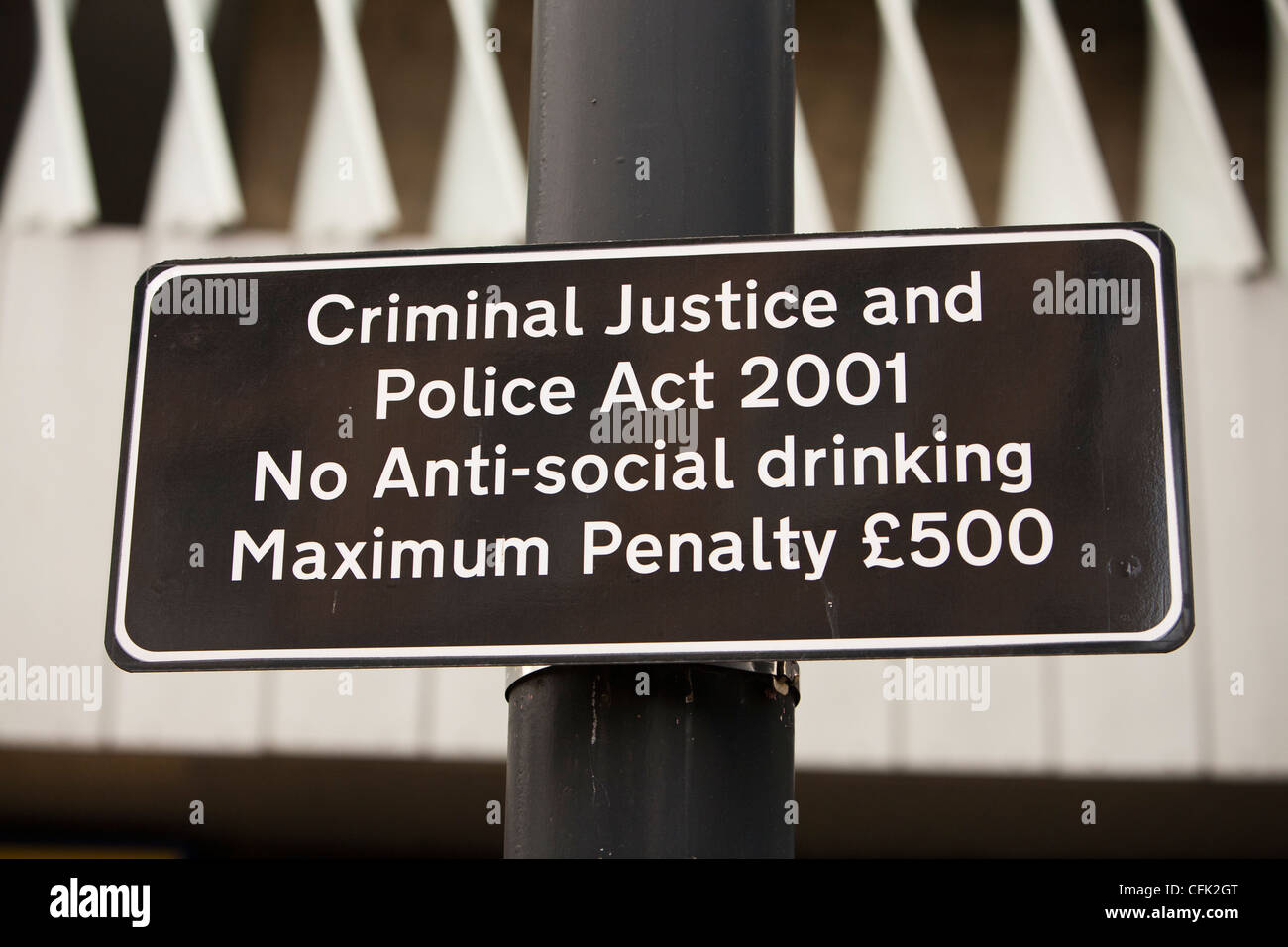 Anti social behaviour warning sign hi-res stock photography and images ...