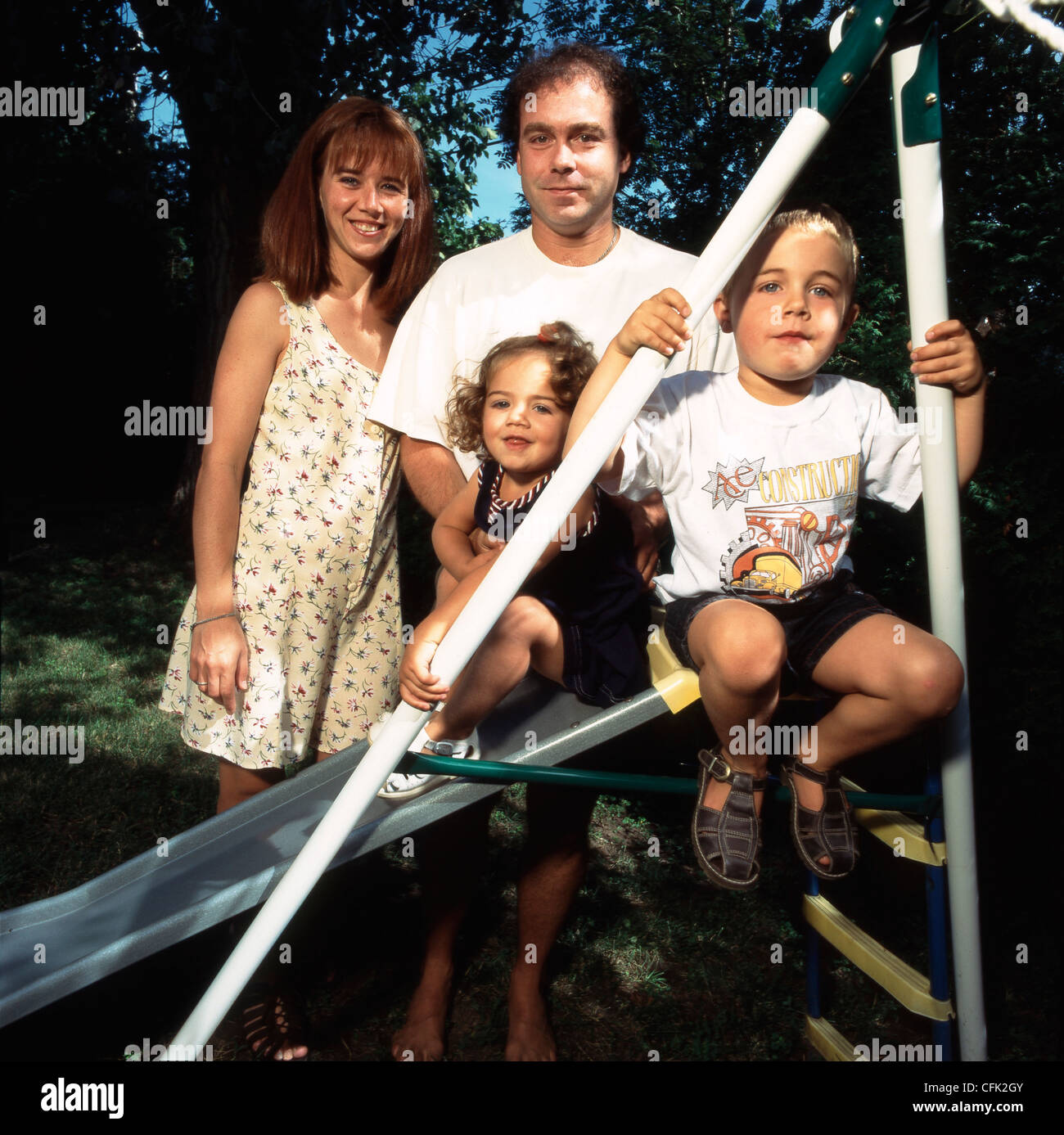 Outdoor Family Portrait Stock Photo - Alamy