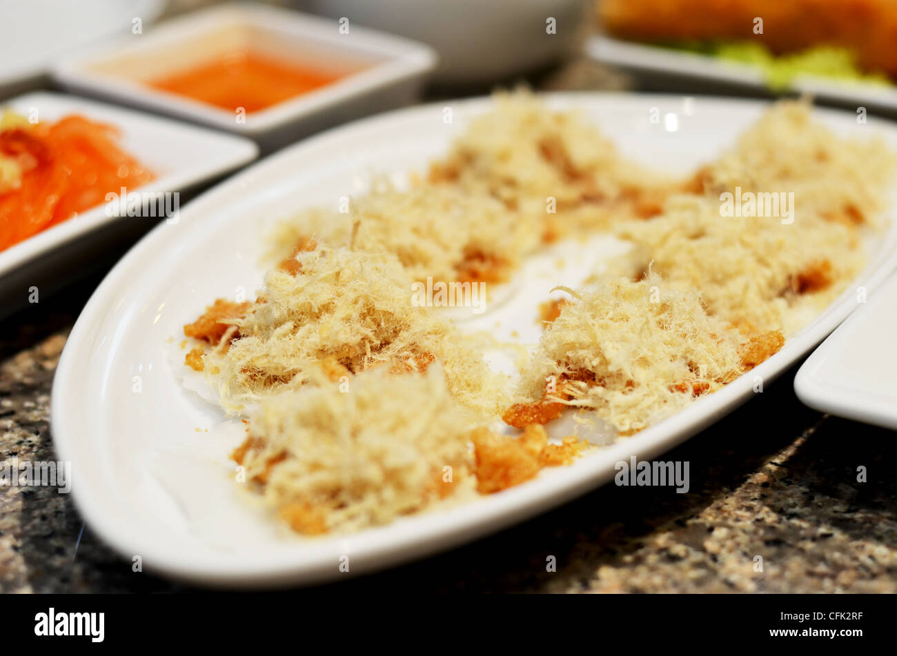 Vietnamese mini rice cake with dried shredded pork Stock Photo - Alamy