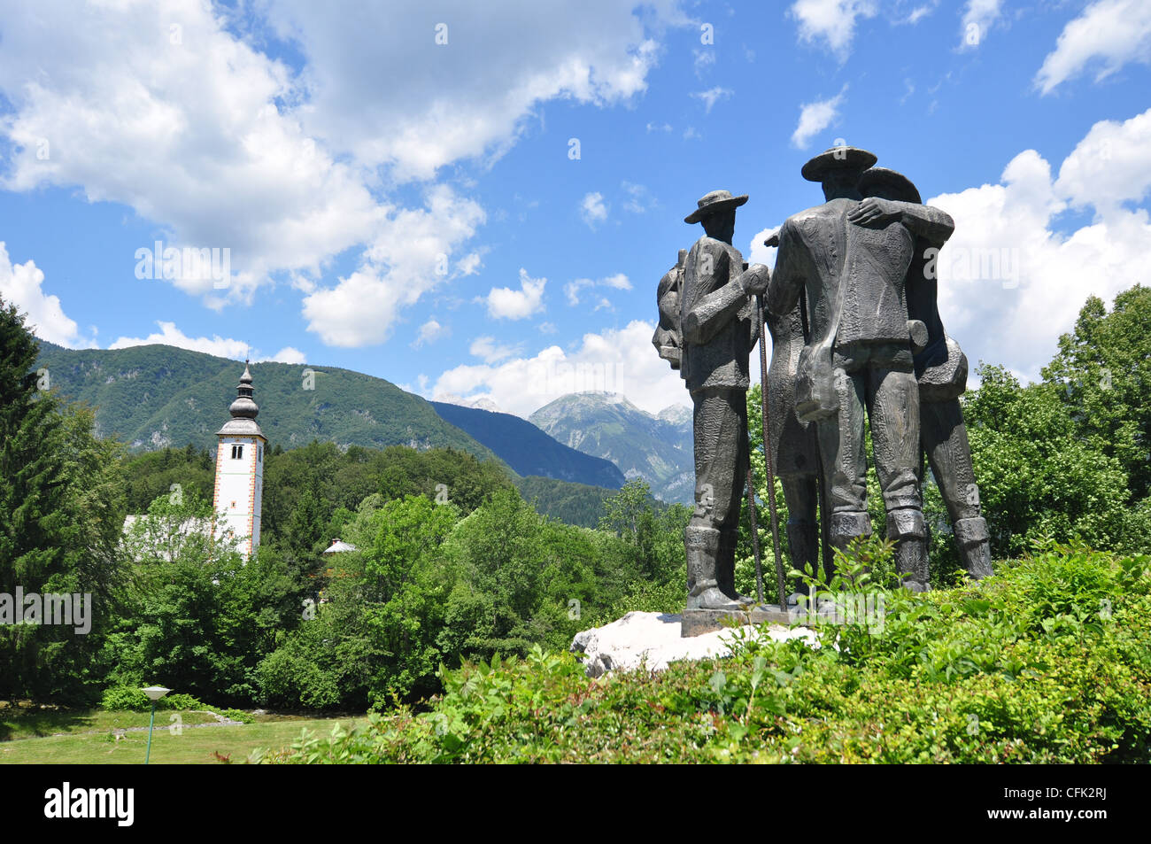 statue of 4 men Stock Photo - Alamy