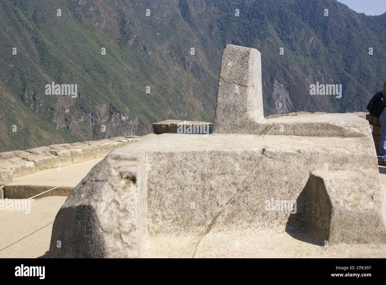 Intihuatana, sacred sun dial in Inca ruins Machu Picchu, Peru, South ...